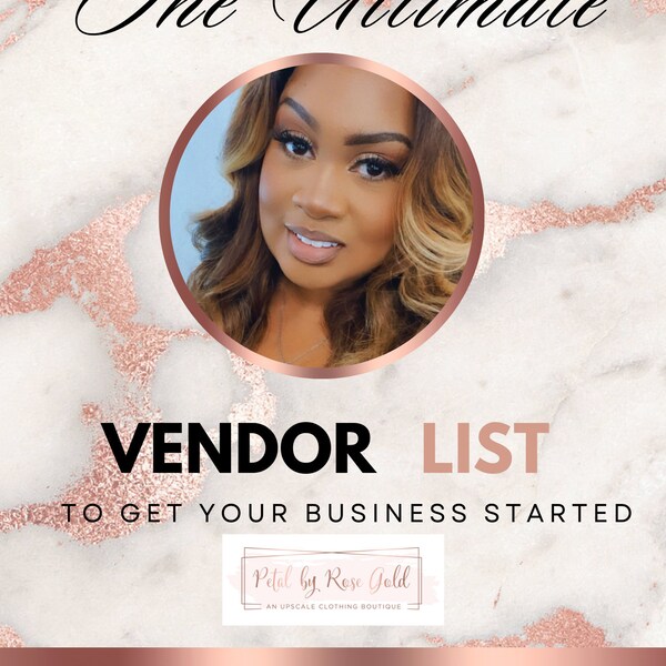 VENDOR EBOOK TEMPLATE, Vendor List Ebook, This is a Template Not an ...