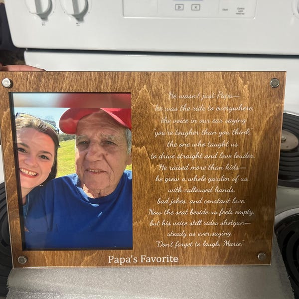 Personalized Picture Frame- Picture Engraved Picture Frame- Personalize ...