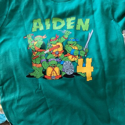 Turtles Birthday Boy Shirt, Turtles Matching T Shirt,custom Turtle ...