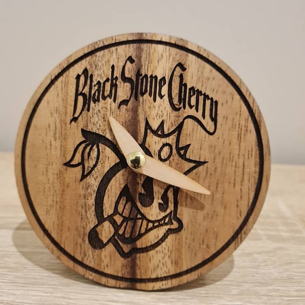 Custom Engraved Clock Corporate Gift Company Logo Clock Wood Desk Clock ...