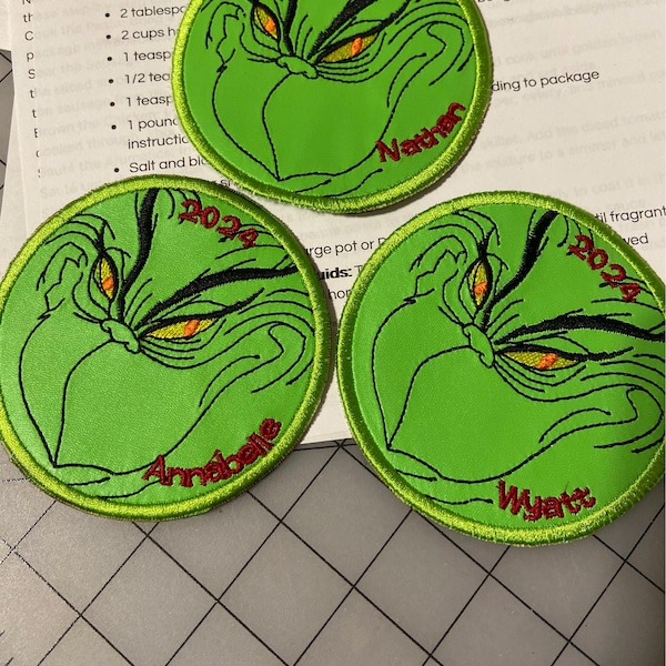 The Grinch Tree Ornaments ITH Machine Embroidery Design, Embroidery ...