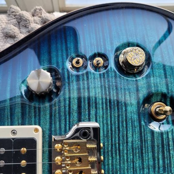 CNC Milled Guitar Switch Tip: Solid Brass or Black Anodized Aluminum - Etsy