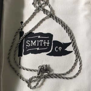 Waterproof Silver Rope Style Chain Necklace for Men Men's Stainless ...