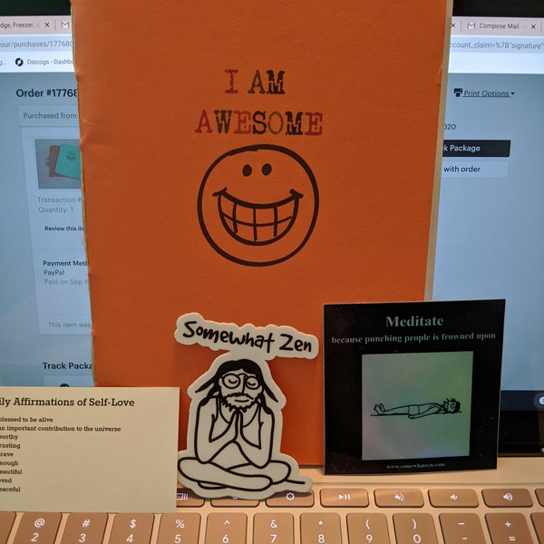 I Am Awesome Journal, Self Help Zine, Anxiety Relief, 80 Page Book - Etsy