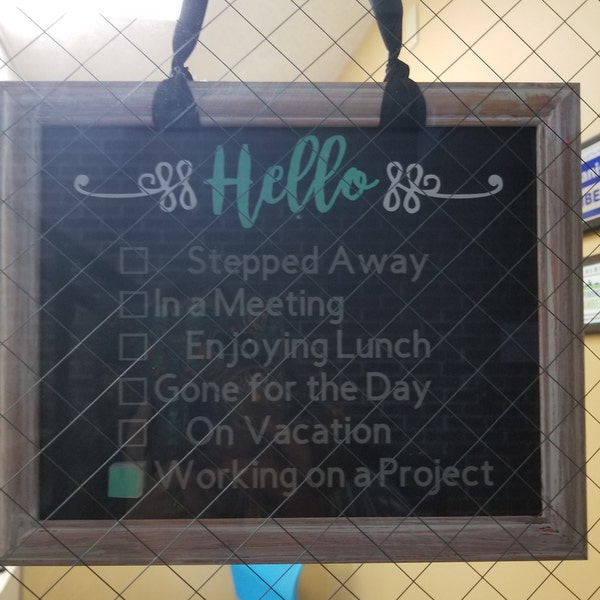 Door Sign,magnetic Door Sign,office Door Sign,coral Themed Door Sign ...