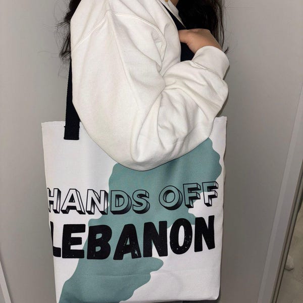 Lebanon Map, Arabic Text, Lebanese Designer, Hands off Lebanon, Classic ...