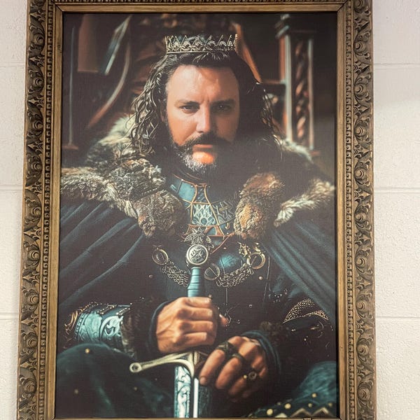 Custom Royal Couple Portrait Queen and King From Photo, Custom Royal ...