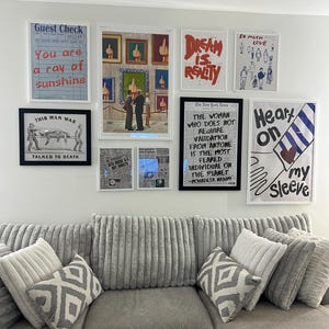 Funky Grocery Items Poster Colorful Food Art Prints Cute Kitchen Wall ...