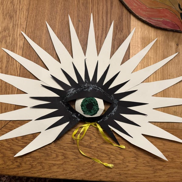 All Seeing Eye 3D Papercraft Mask Template, Paper Mask, Unique ...