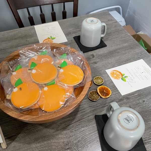 Orange Theme Sugar Cookies - Etsy
