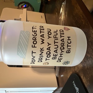 Drink Water You Dehydrated Bitch SVG Design Trendy SVG, Drink Your ...