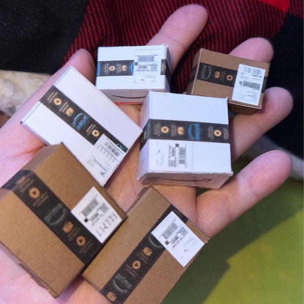 Mini AMAZON BOX 1:6 Template, Instant Download Printable Packages ...