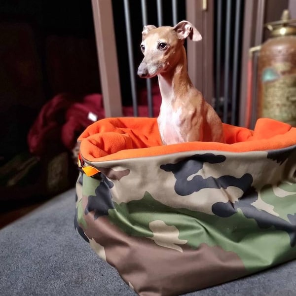 Dog Snuggle Bed Sewing Pattern and Tutorial PDF - Dog Sleeping Sack ...