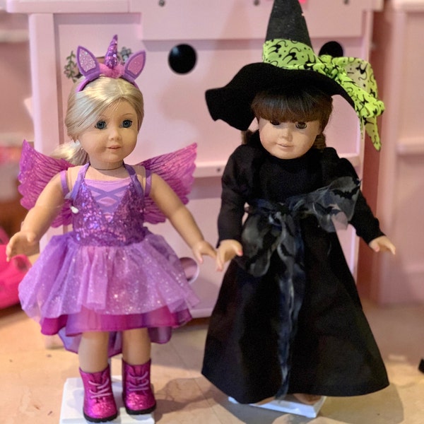 Handmade! 6-piece Black Witch Costume With Optional Hat Ties ...