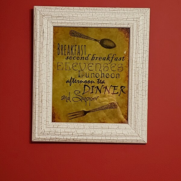 Hobbit Meals Schedule Menu Print - Second Breakfast, Elevenses, INSTANT ...