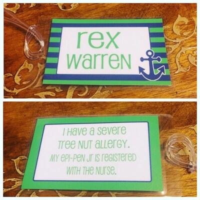 Boys Bag Tag Personalized Bag Tag Sports Bag Tag Backpack Tag Buy 4 ...