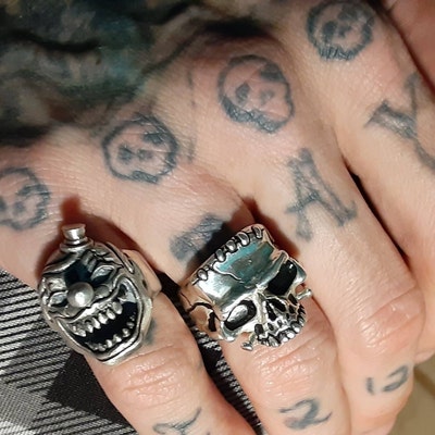 Sterling Silver Clown Ring - Etsy