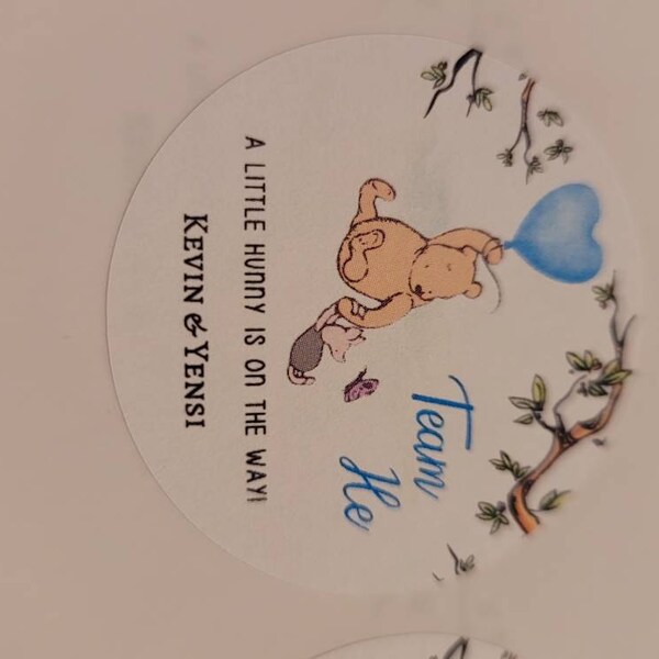 Hunny is on the Way, Stickers, Baby Shower, Birthday, Honey Favors ...