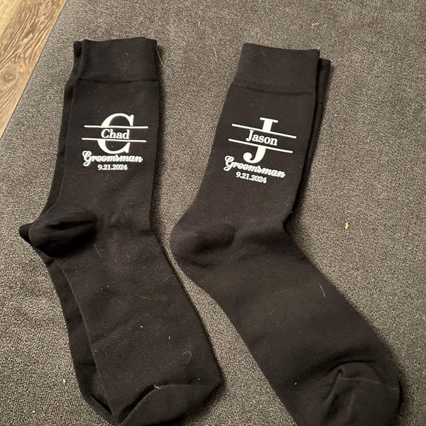 Personalized Best Man Socks,best Man Gift,page Boy Socks, Fun Socks ...