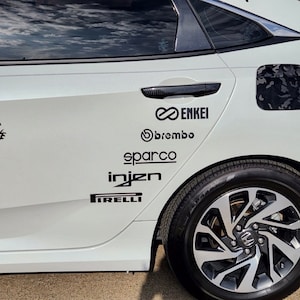Sponsor Decals for Door Bedside Car Accessories Vinyl Sticker Car ...