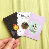 Golden Pangolin Enamel Pin - Etsy UK