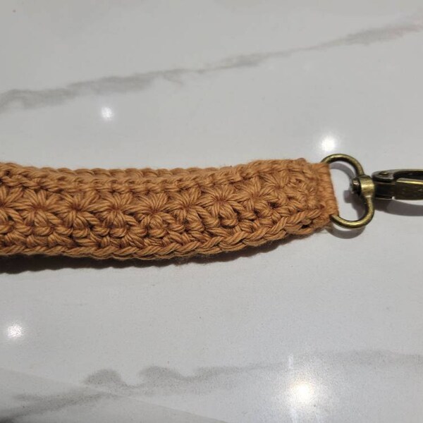 Crochet Key Fob, Artsy Arthurs, Wristlet Key Fob, Boho Key Fob, Crochet ...
