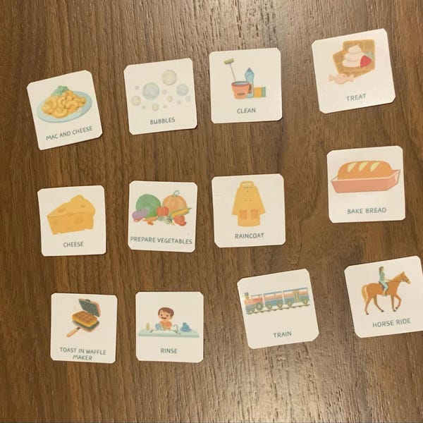 Daily Routine Cards Visual Schedule Toddler Routine Chart for Kids ...