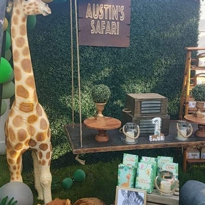 Safari Number Prop/safari Birthday Age Photography Prop/jungle Animal ...