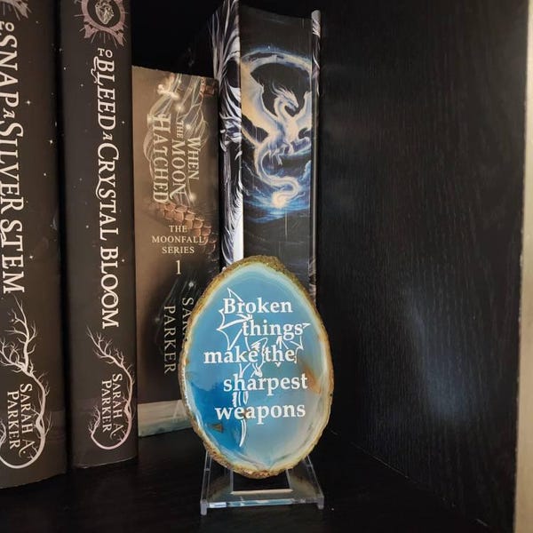 Pre- Order - Obsidian Bookends - Book Quote Bookends - Throne of Glass ...