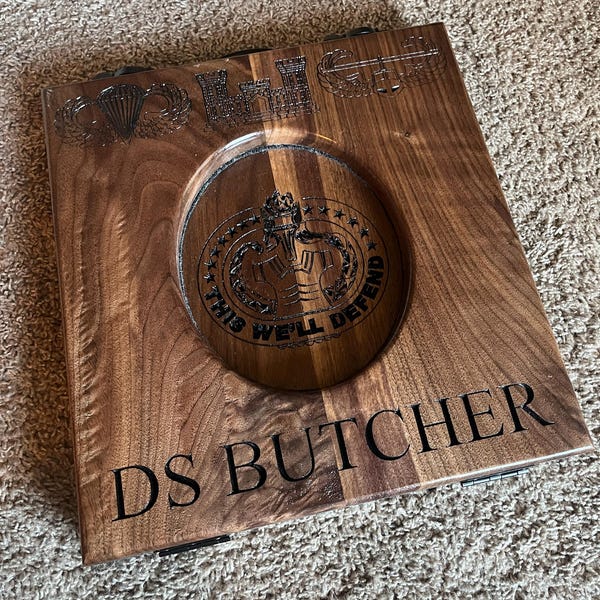 Engineer Castle Challenge Coin Holder, Army Engineer, USMC 1371, Combat ...