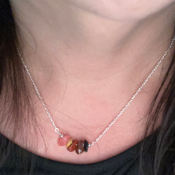 Handmade SCORPIO Custom Crystal Chip Necklace, Healing Crystal ...