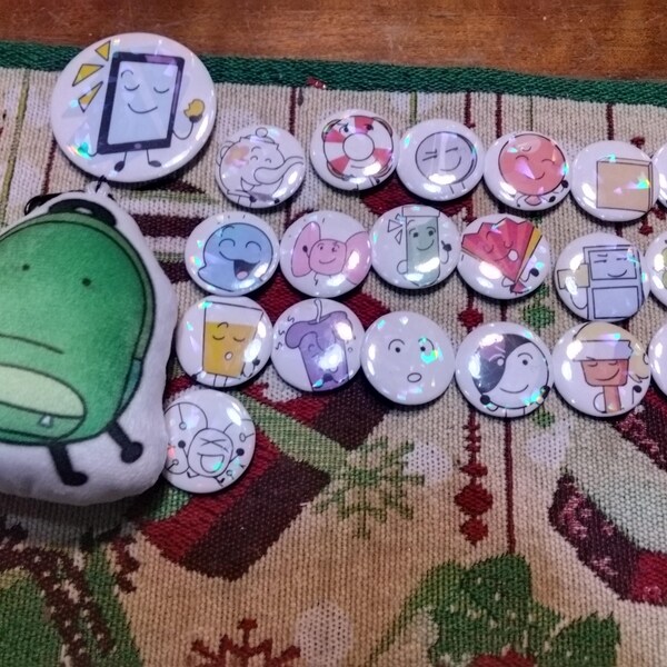 Matching Pins Bfdi Tpot Bfb [MATURE AUDIENCE] Holographic Pins 2.25 ...