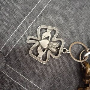 Pewter Irish Claddagh Keychain Symbol of Love Loyalty and - Etsy