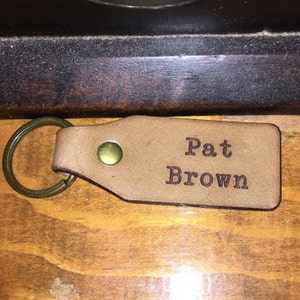 Key Tag Womens Keychain Personalized Key Chain Leather Key - Etsy