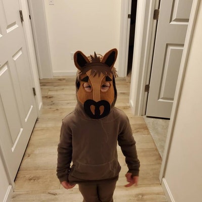 Children's HORSE Farm Animal Felt Mask - Etsy