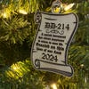 Personalized Military Retirement Ornament Veteran Gift Military ...