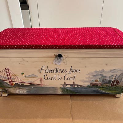 Toy Box Farm Yard Toy Chest Toy Bin Kids Toy Chest Wood Toy Box ...