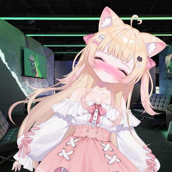 Free-ish for a Limited Time! Anya the Moe Kitten Vtuber - Full Body ...