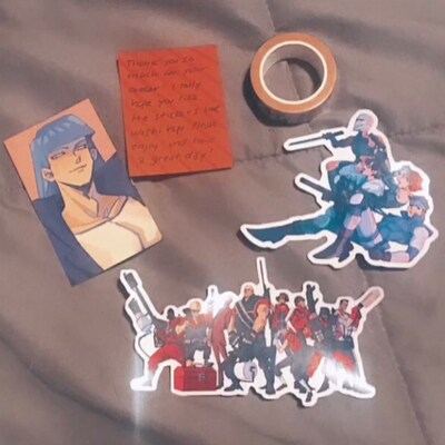 Team Fortress 2 TF2 RED Team Sticker - Etsy