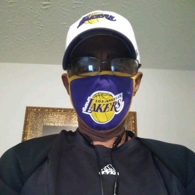 Lakers Face Mask 100% Cotton, Reusable, Washable, Breathable, Los ...