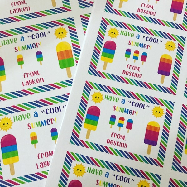 Summer Popsicles Clipart - Digital Clip Art - Popsicles - Personal and ...