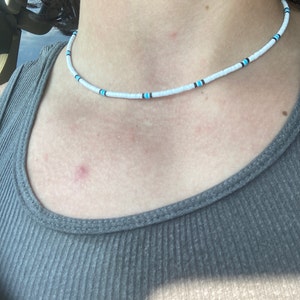 Surfer Style Heishi Bead Necklace / Choker / Custom Made / One of a ...