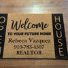 Realtor Custom Doormat Open House Doormat Realtor Doormat Business ...