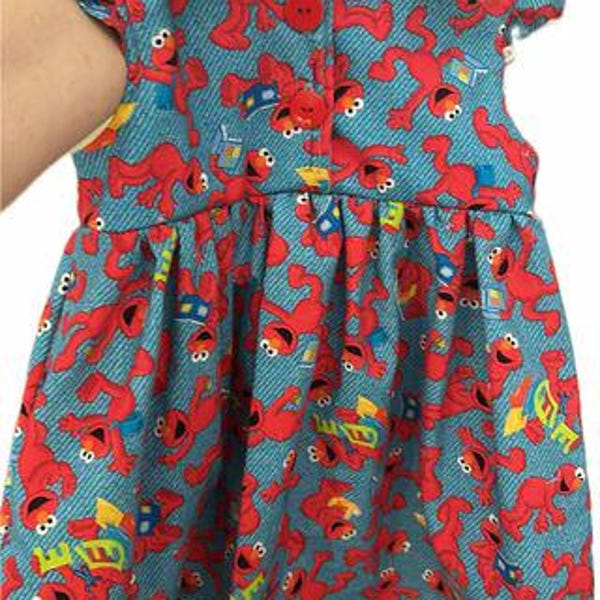 Sesame Street for QT Fabrics Elmo Light Denim Fabric by the Half Yard ...