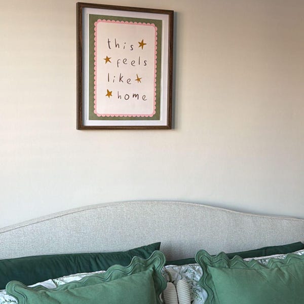 This Feels Like Home Print | 4 Colours | Typography (home Sweet Home ...