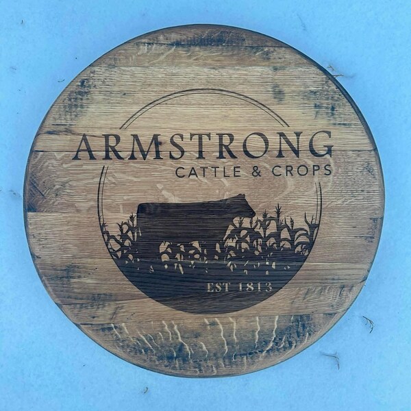 Bourbon Barrel Stave Personalized Office Desk Name Plate Laser Engraved ...