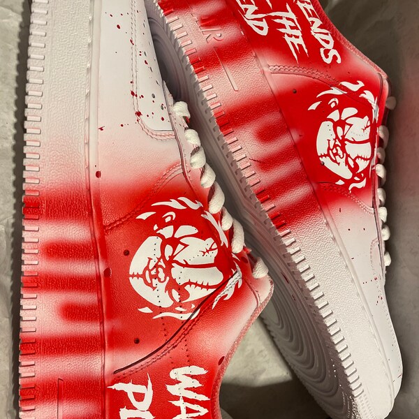 Horror Theme Air Force 1s - Etsy