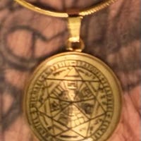 Grand Pentacle of Solomon Necklace Seal Pendant King Solomon Jewelry ...