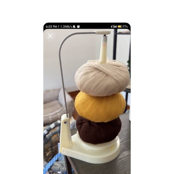Wool Jeanie the Magnetic Yarn Ball Holder Which Feeds by Revolving the ...