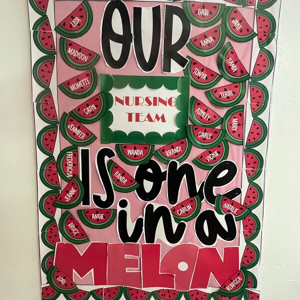 Watermelon Bulletin Board | Summer Bulletin Decor | Summer Bulletin ...